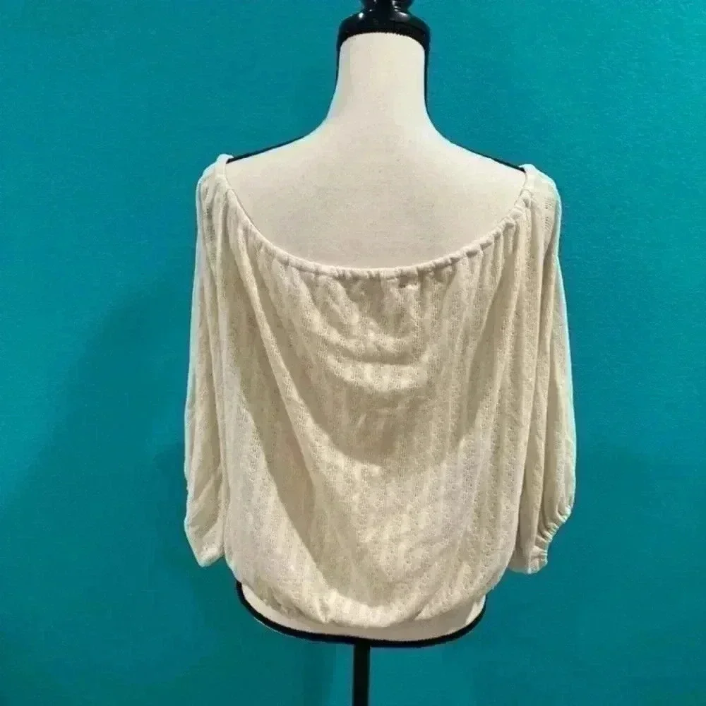 Free People | Tops | Free People White Knitted Top | Poshmark